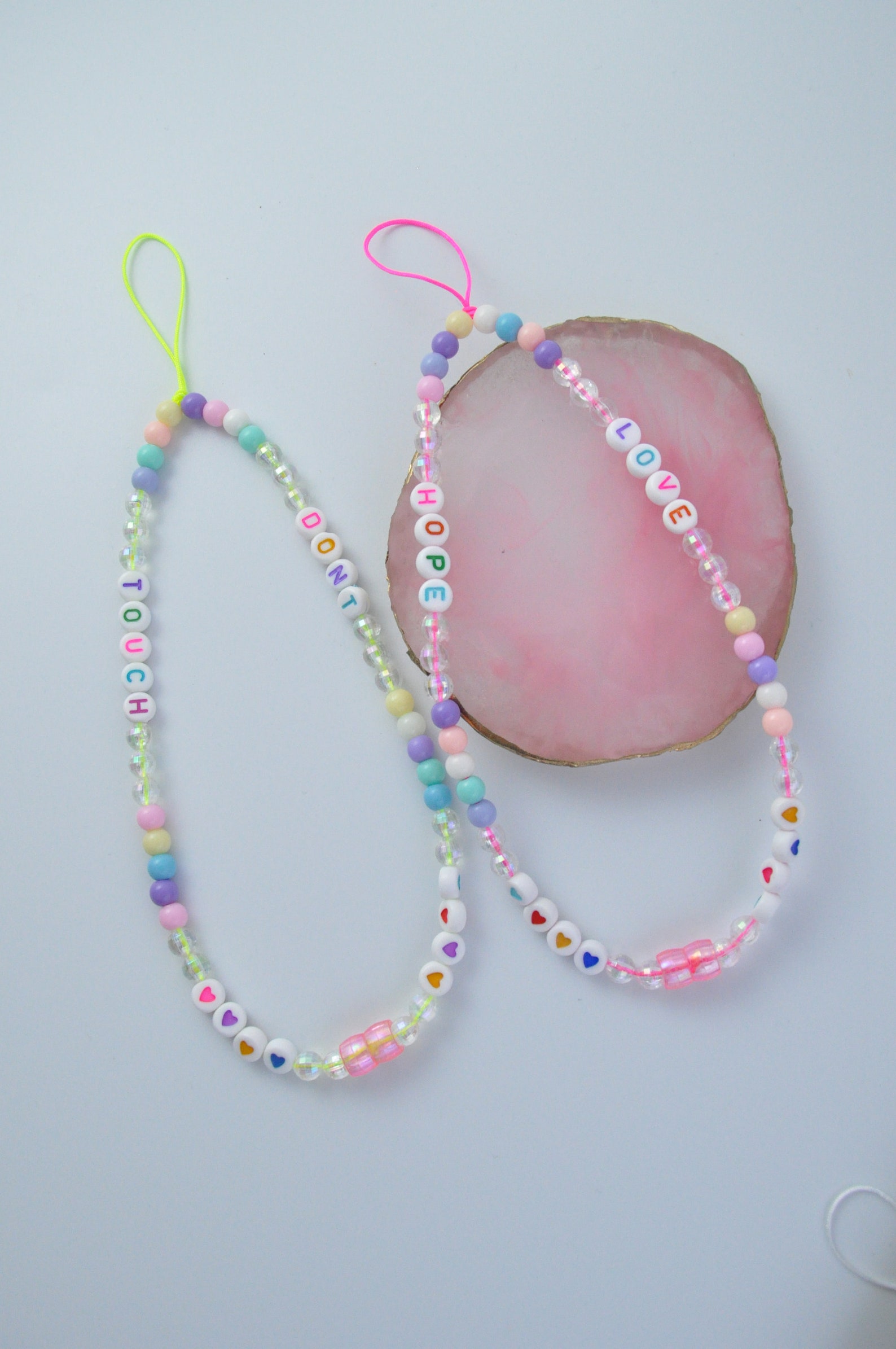 Cute Phone Charm Strap Pastel Beaded Phone Strap - Etsy UK