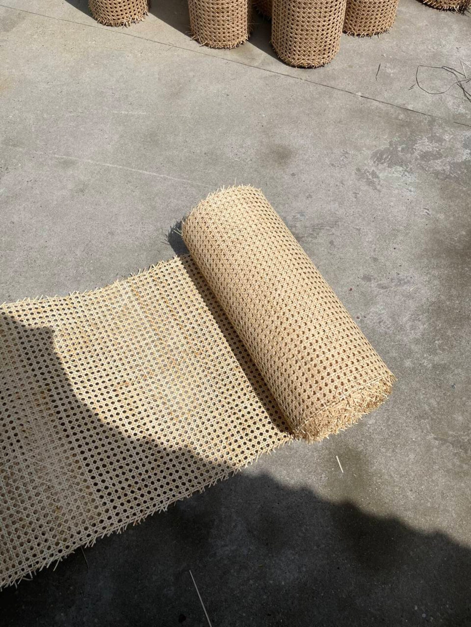 Hexagon Rattan Cane Webbing Roll 100% All Natural for Cane - Etsy