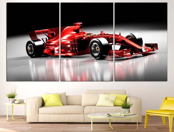 Formula 1 Art Сar Posters Racing Art Big Wall Art | Etsy