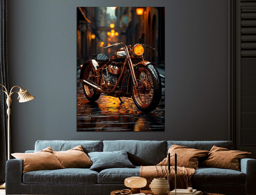 Motorcycle Art Print, Moto Poster, Motorcycle Painting, Decor Art - Etsy