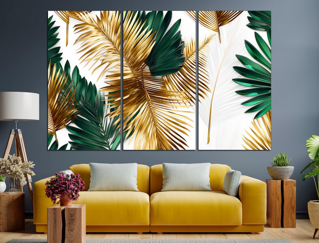 Abstract Art Illustration Modern, Plants Art for Wall Tropical Plants ...