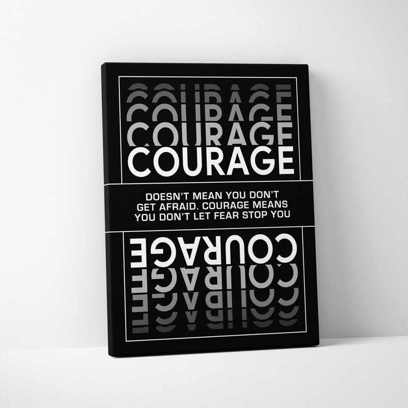 Courage Poster - Etsy