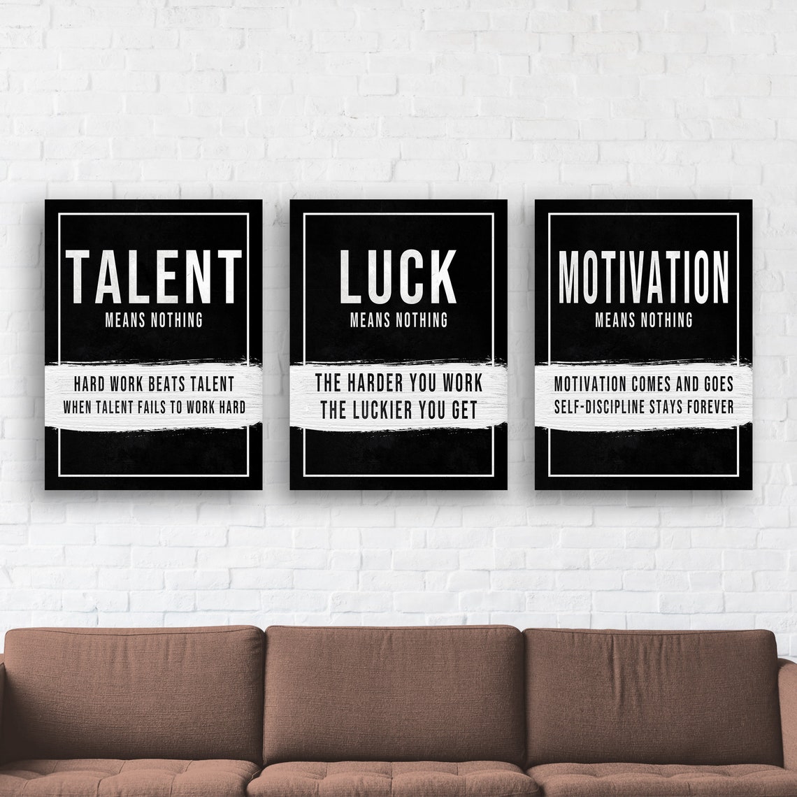 3x Pieces Office Motivational Definition Wall Art TALENT - Etsy