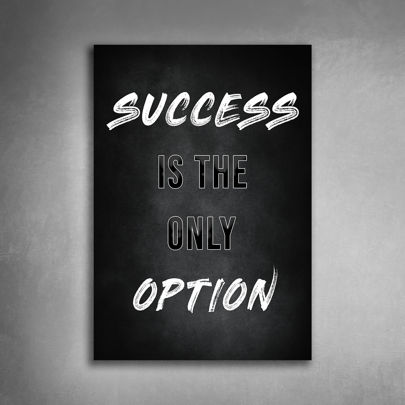 Motivational Poster Success is the Only Option - Etsy