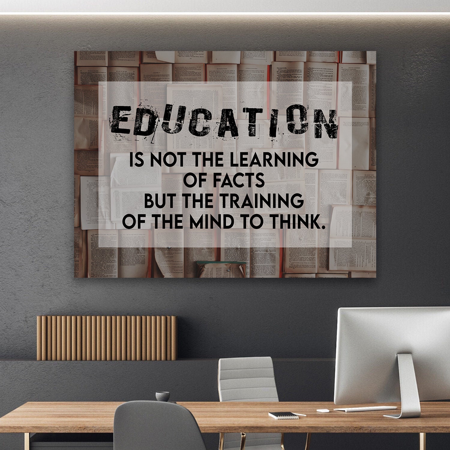 EDUCATION Poster Inspirational Quote School Wall Art - Etsy