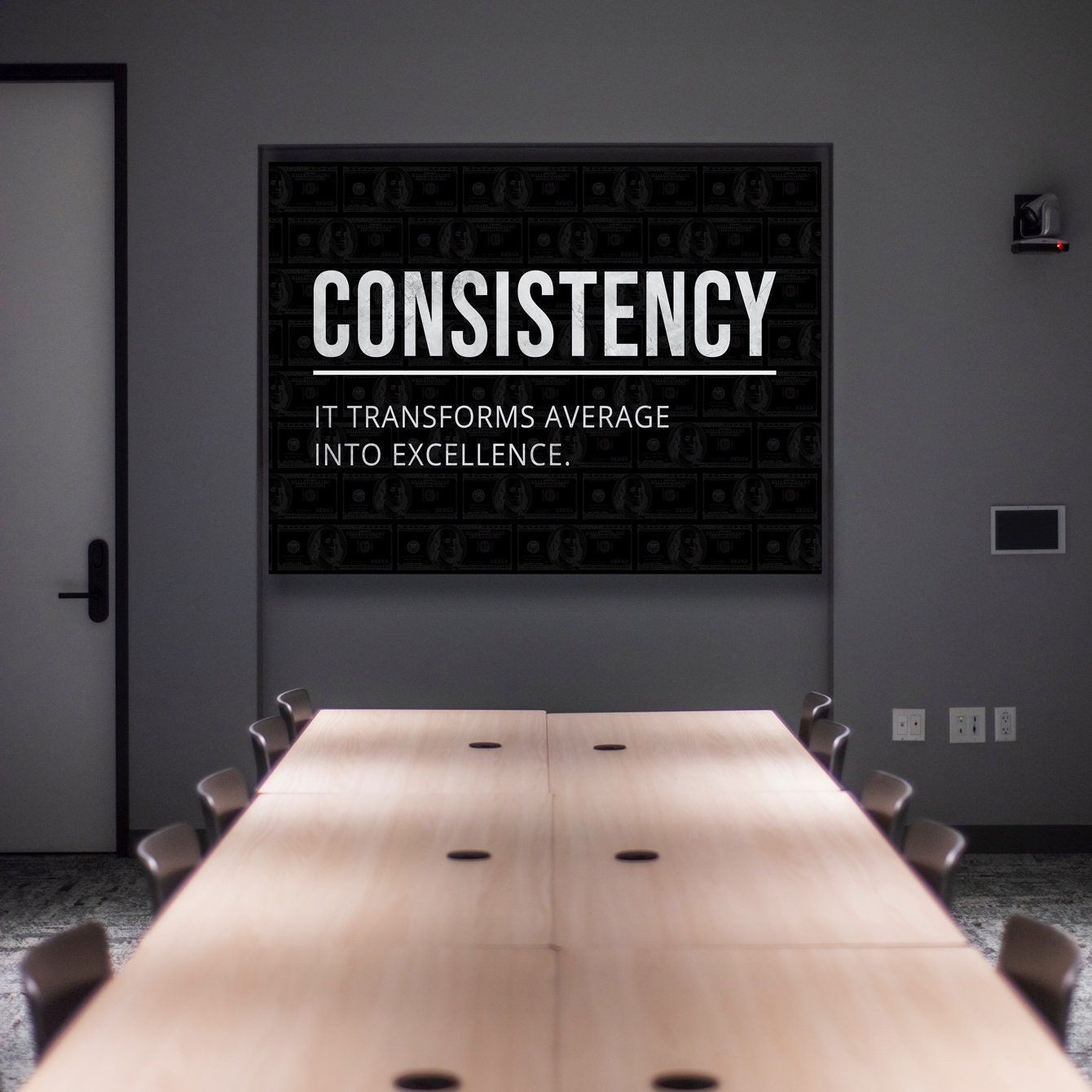 CONSISTENCY Definition Wall Art Entrepreneur Motivational | Etsy