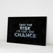 Office Decor Take the Risk Wall Art Motivational Canvas Print ...