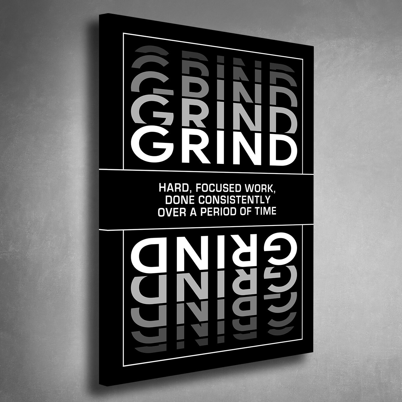 Motivational Poster Verb GRIND Definition Office - Etsy