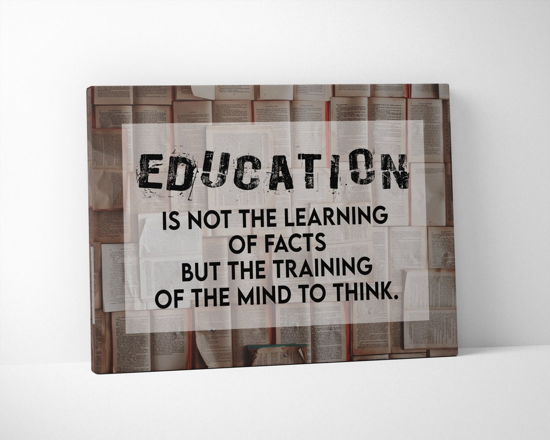 EDUCATION Poster Inspirational Quote School Wall Art Entrepreneur ...