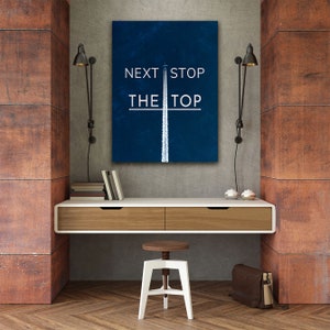 Next Stop THE TOP Canvas Print Wall Art / Private Jet / - Etsy