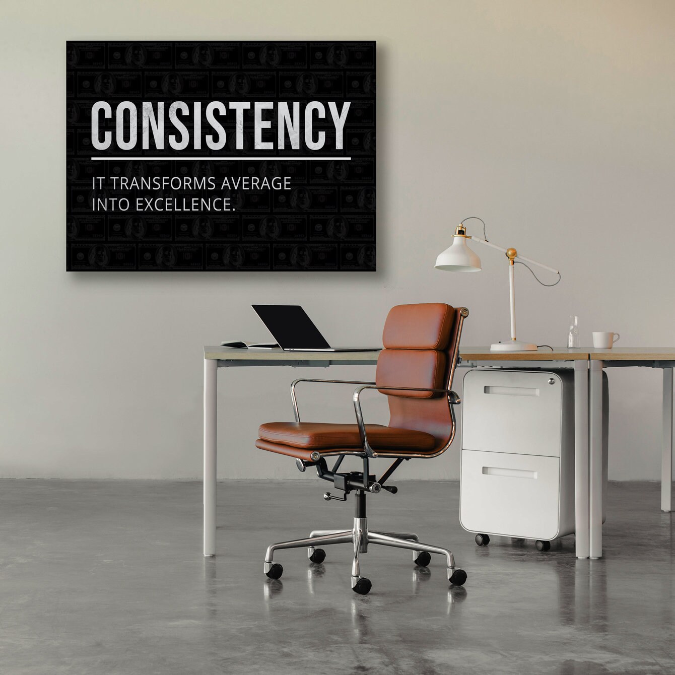 CONSISTENCY Definition Wall Art Entrepreneur Motivational | Etsy