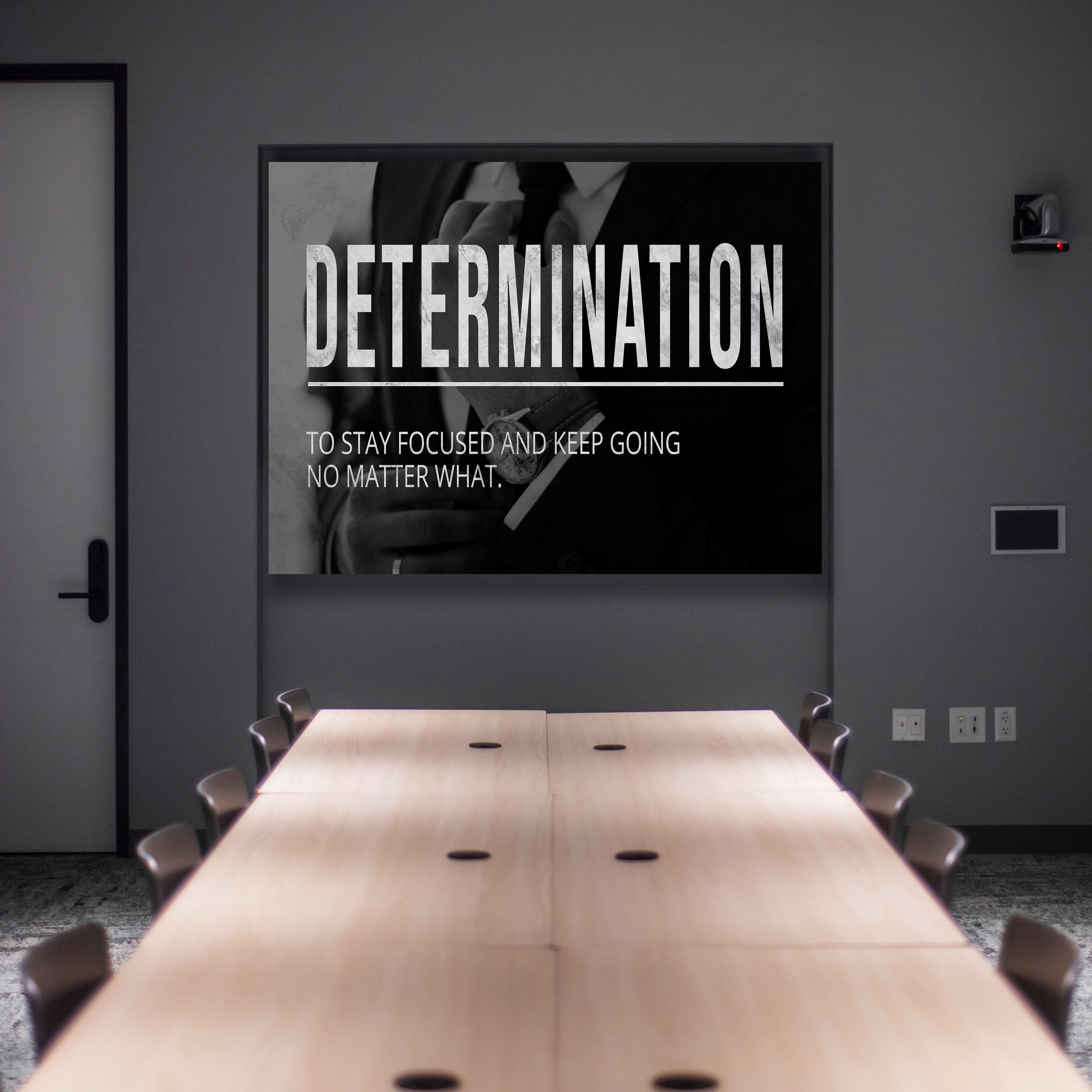 DETERMINATION Quote Stay Focused Definition Wall Art - Etsy