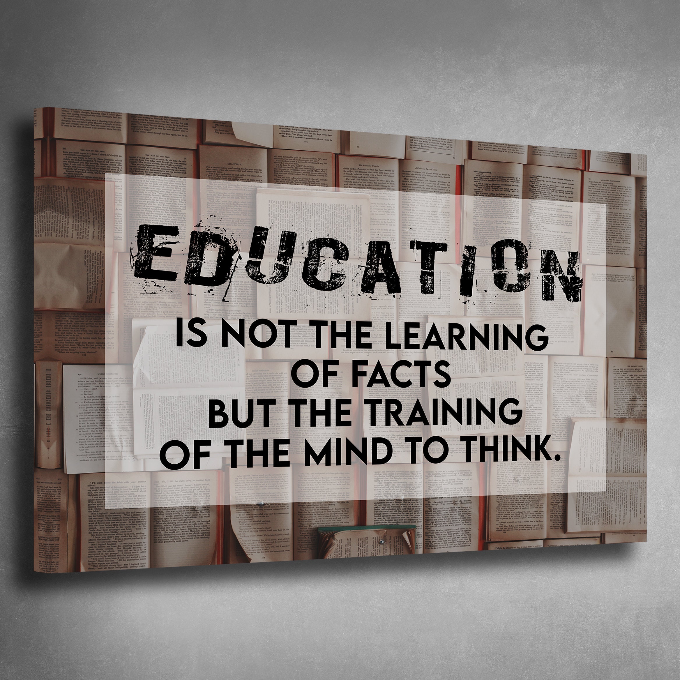EDUCATION Poster Inspirational Quote School Wall Art - Etsy