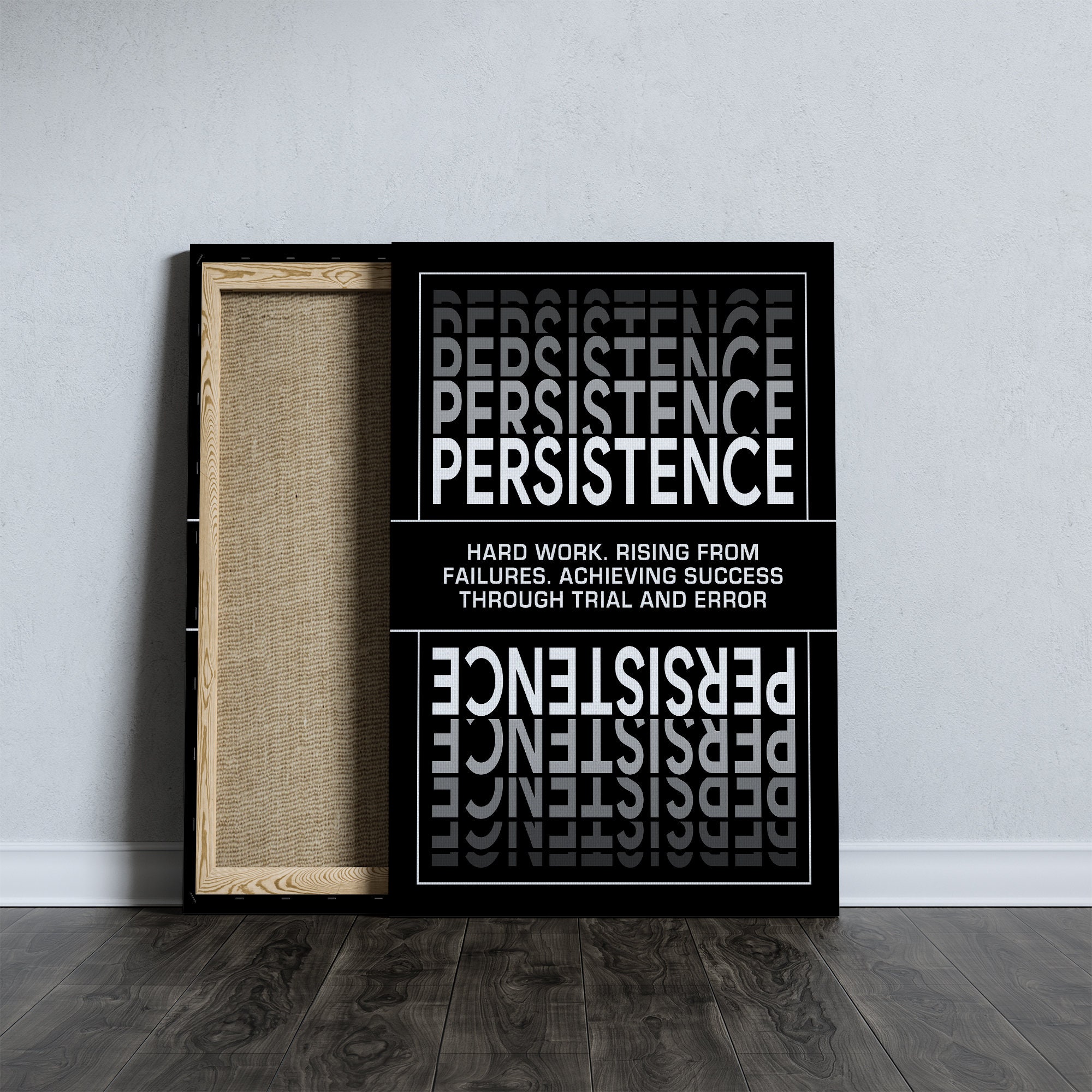 Motivational Art Noun PERSISTENCE Definition Quote Office - Etsy