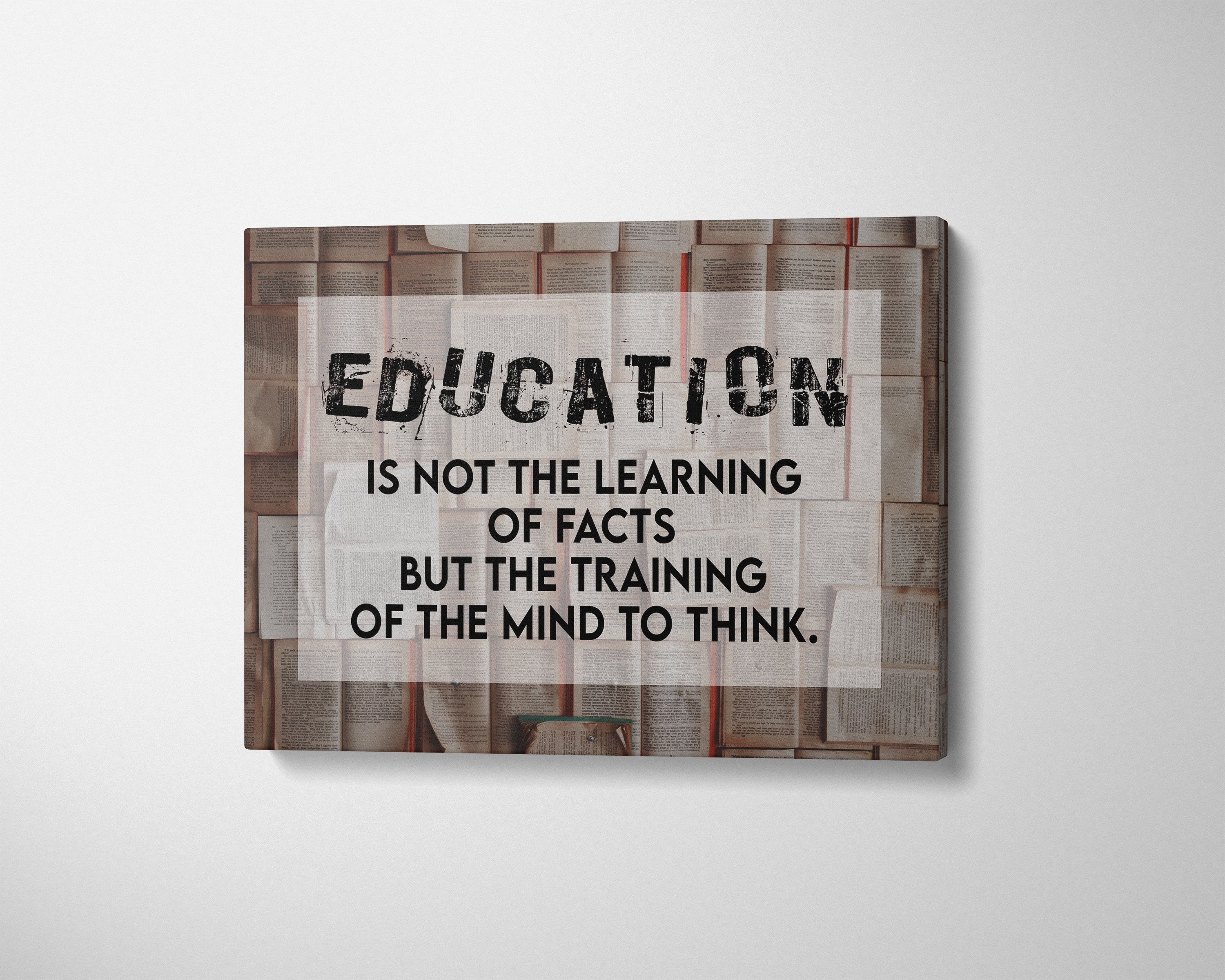EDUCATION Poster Inspirational Quote School Wall Art - Etsy