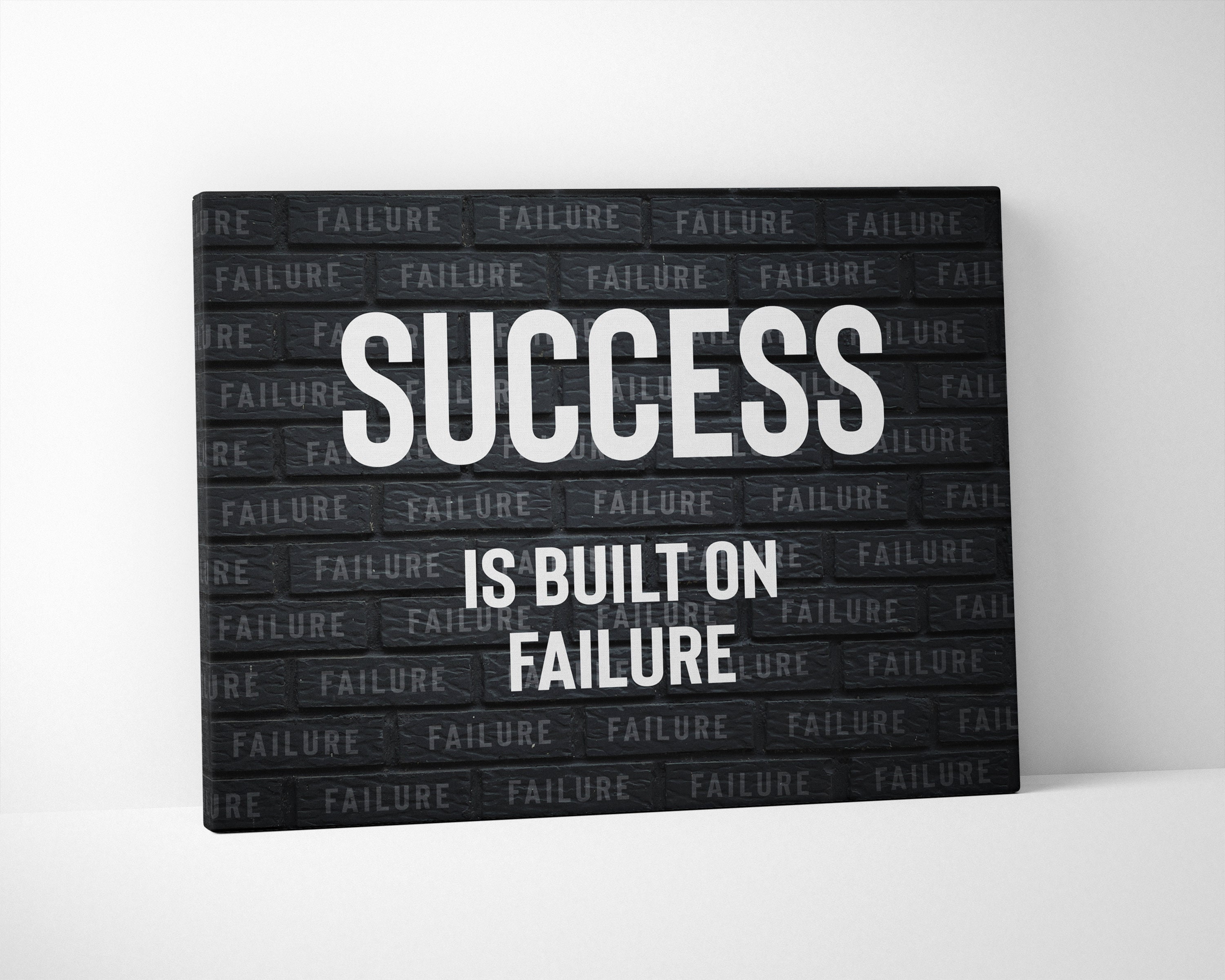 SUCCESS is Built on FAILURE - Motivational Office Decor Inspirational ...
