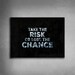 Office Decor Take the Risk Wall Art Motivational Canvas Print ...