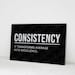 CONSISTENCY Definition Wall Art Entrepreneur Motivational - Etsy