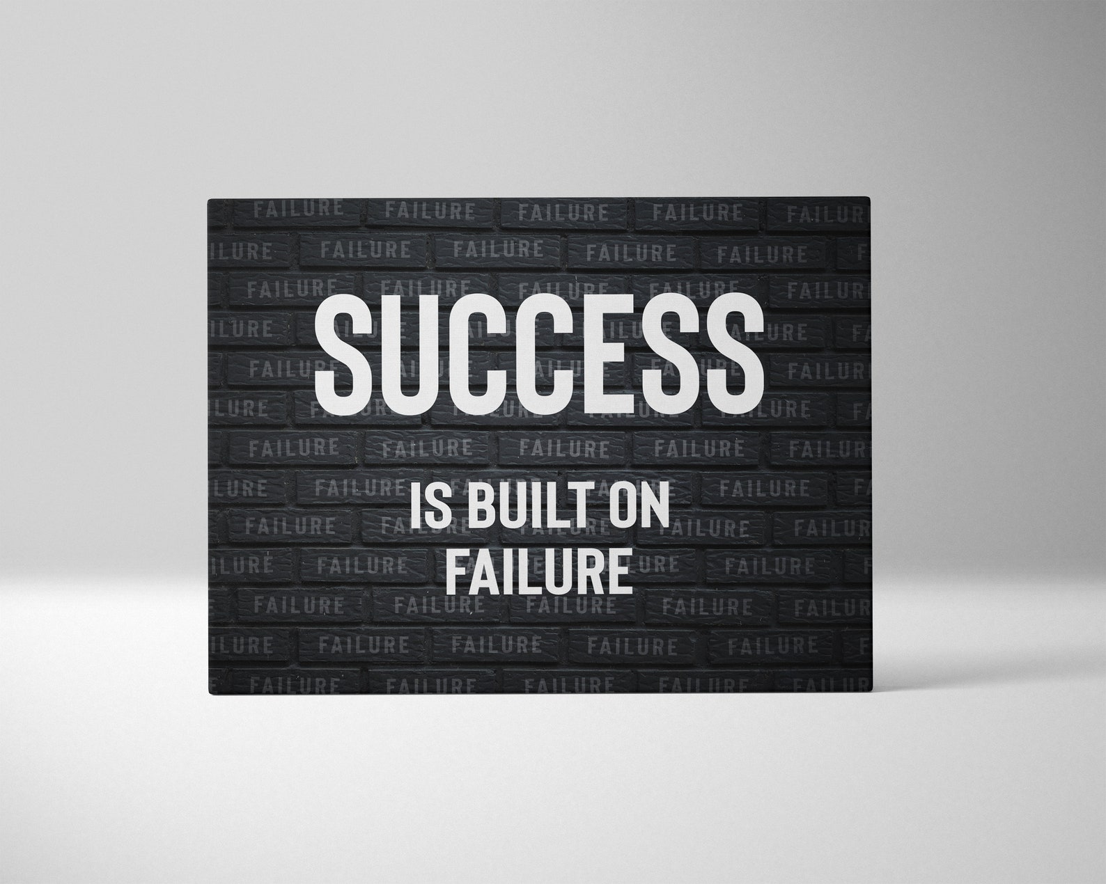 SUCCESS is Built on FAILURE - Motivational Office Decor Inspirational ...