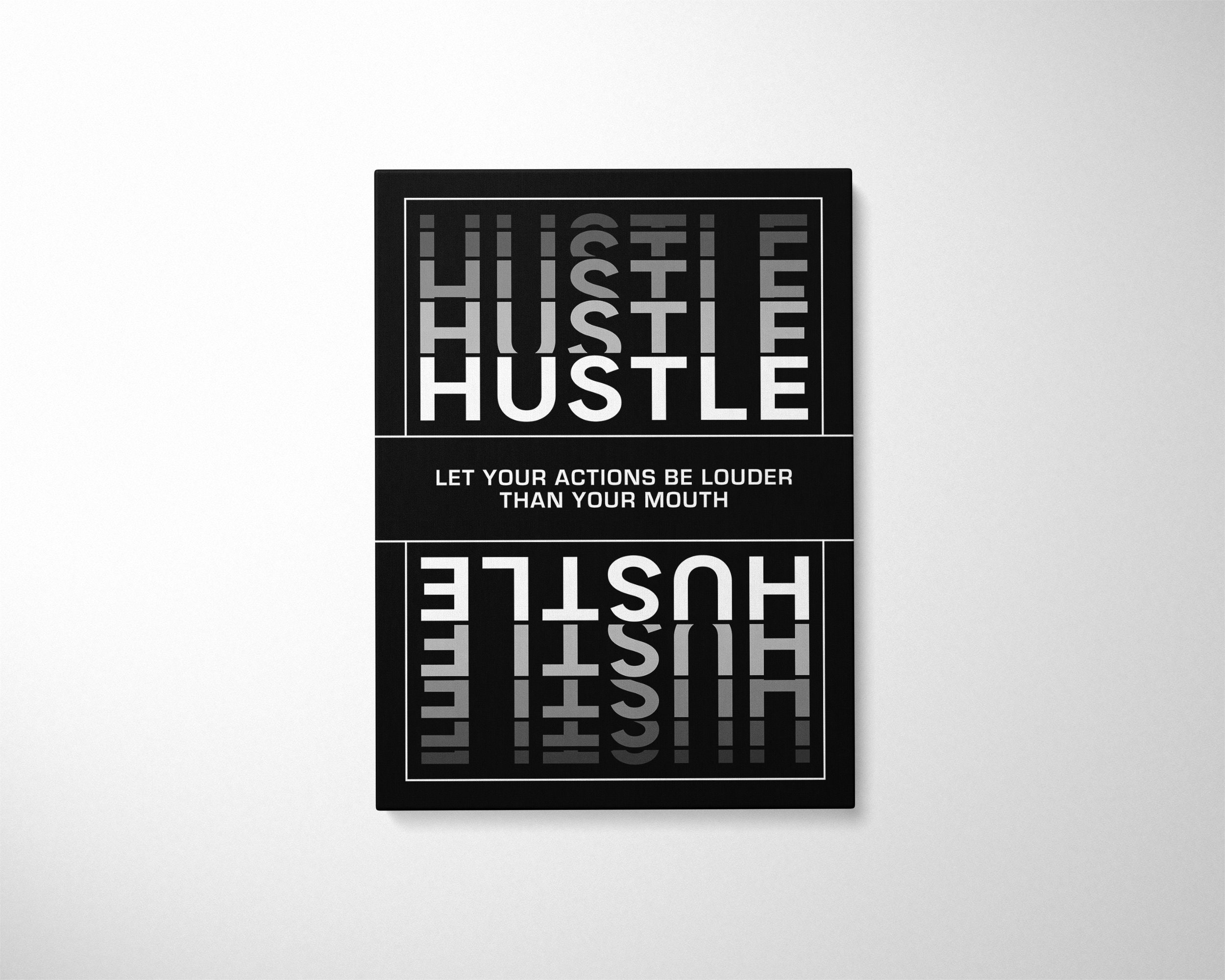 Motivational Poster Verb HUSTLE Definition Office Decor | Etsy