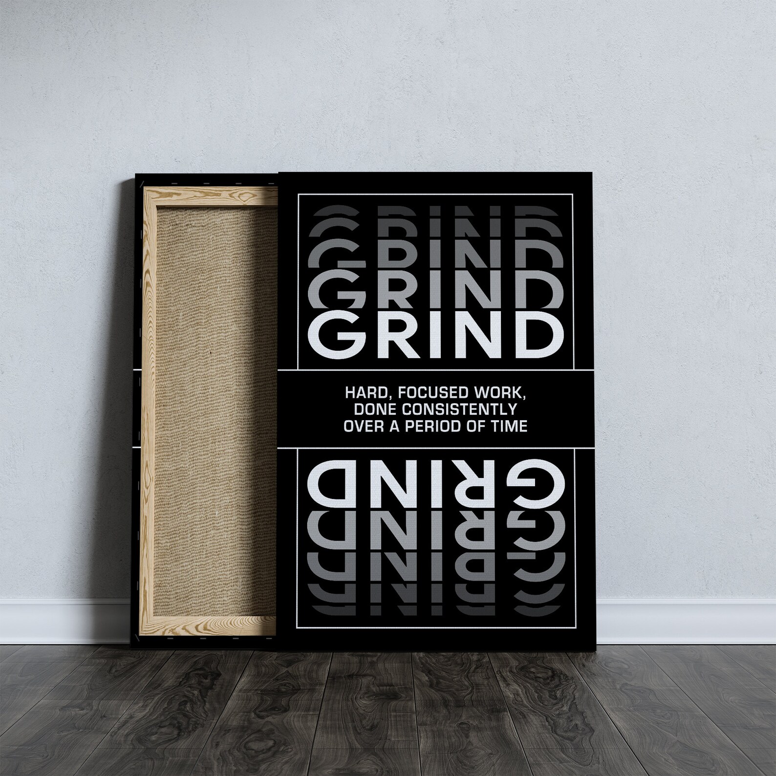 Motivational Poster - Verb GRIND Definition - Office Inspirational Word ...
