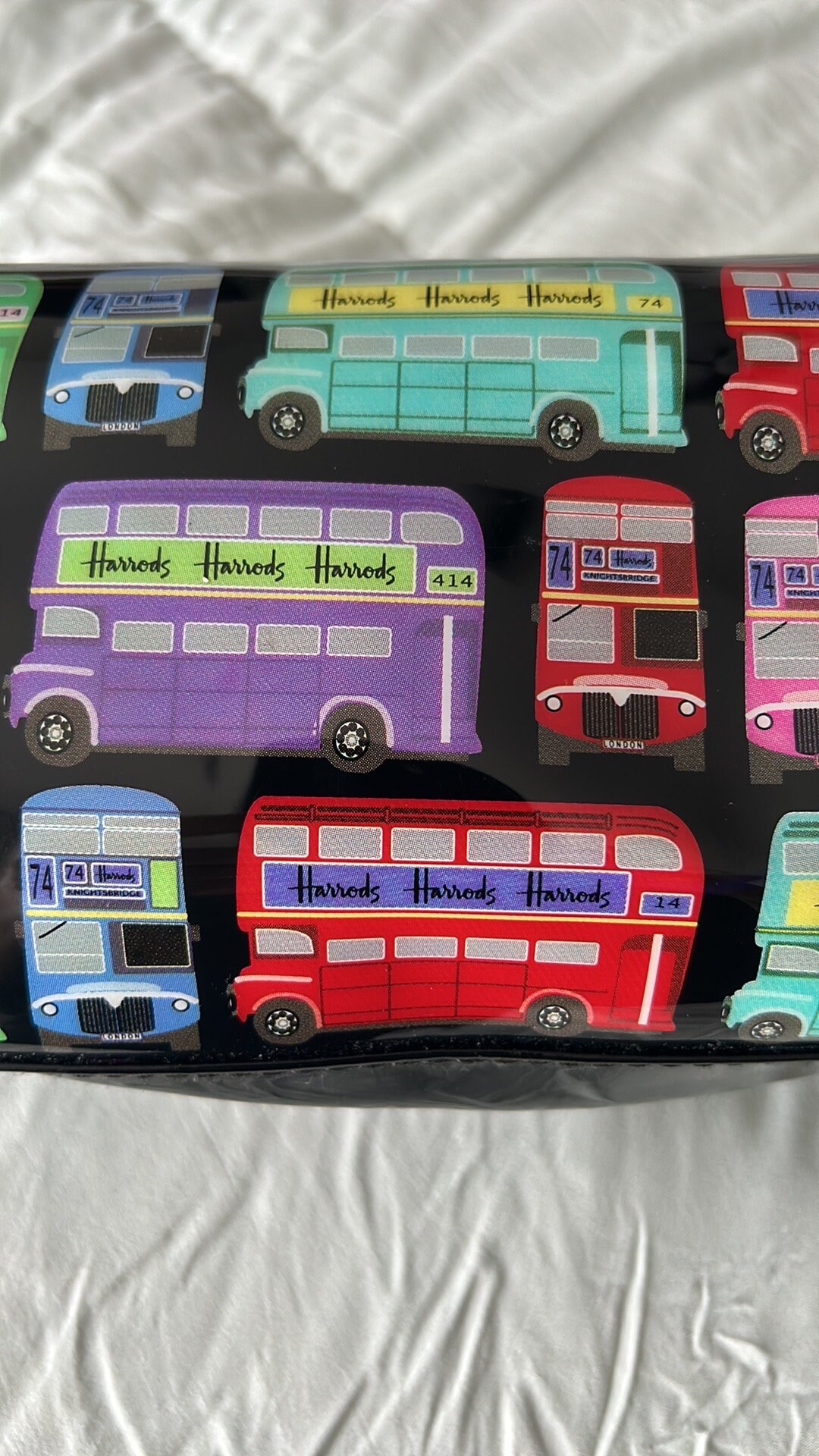 Harrods Vinyl Double Decker Bus Print Makeup Bag - Etsy