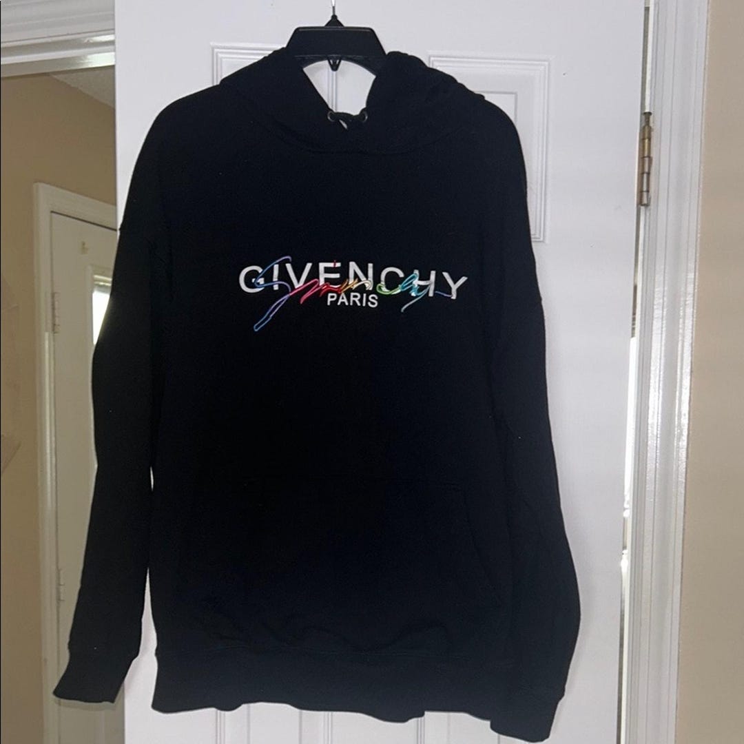 Givenchy Rainbow Signature Hoodie Sweatshirt Pullover - Etsy