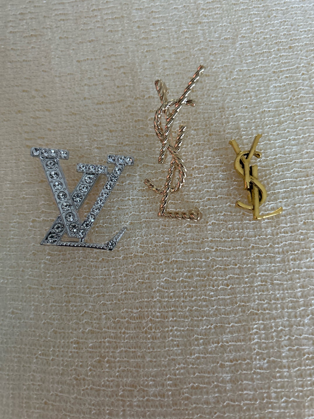 Beautiful Vintage Repurposed YSL Pins With Bonus Pin - Etsy