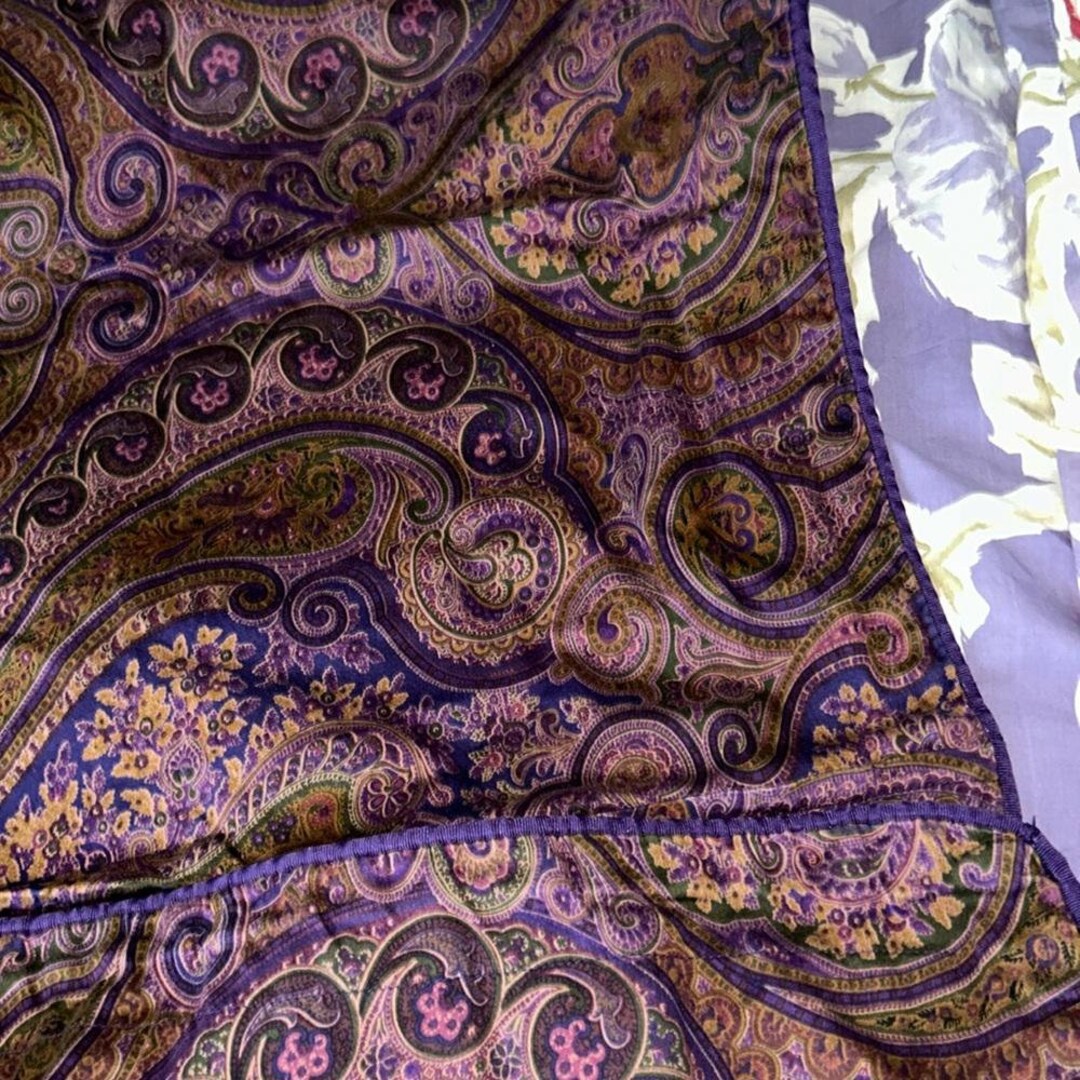 CHAPS Preston Purple Paisley KING Shams - Etsy