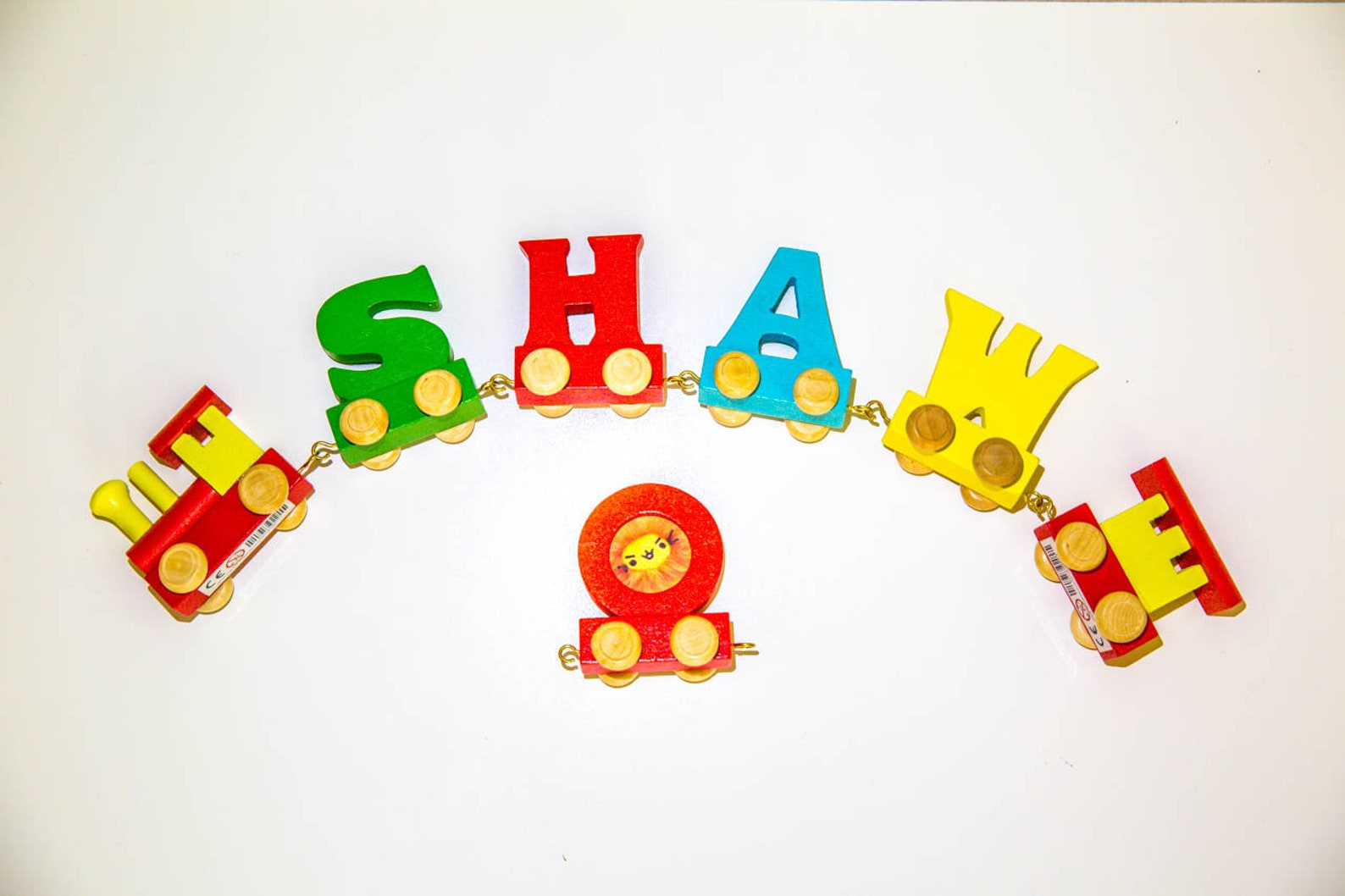Alphabet Wooden Colourful Train Letters for Personalized Name as ...