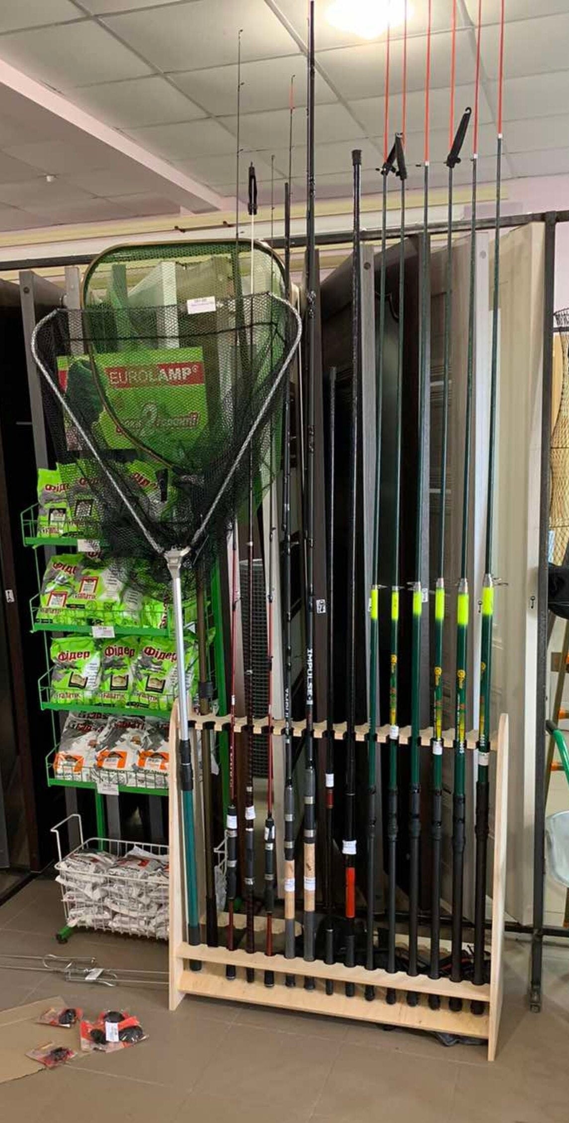 Fishing Rod Stand, Rod Organizer, Rod Showcase, Rod Storage, Spinning ...