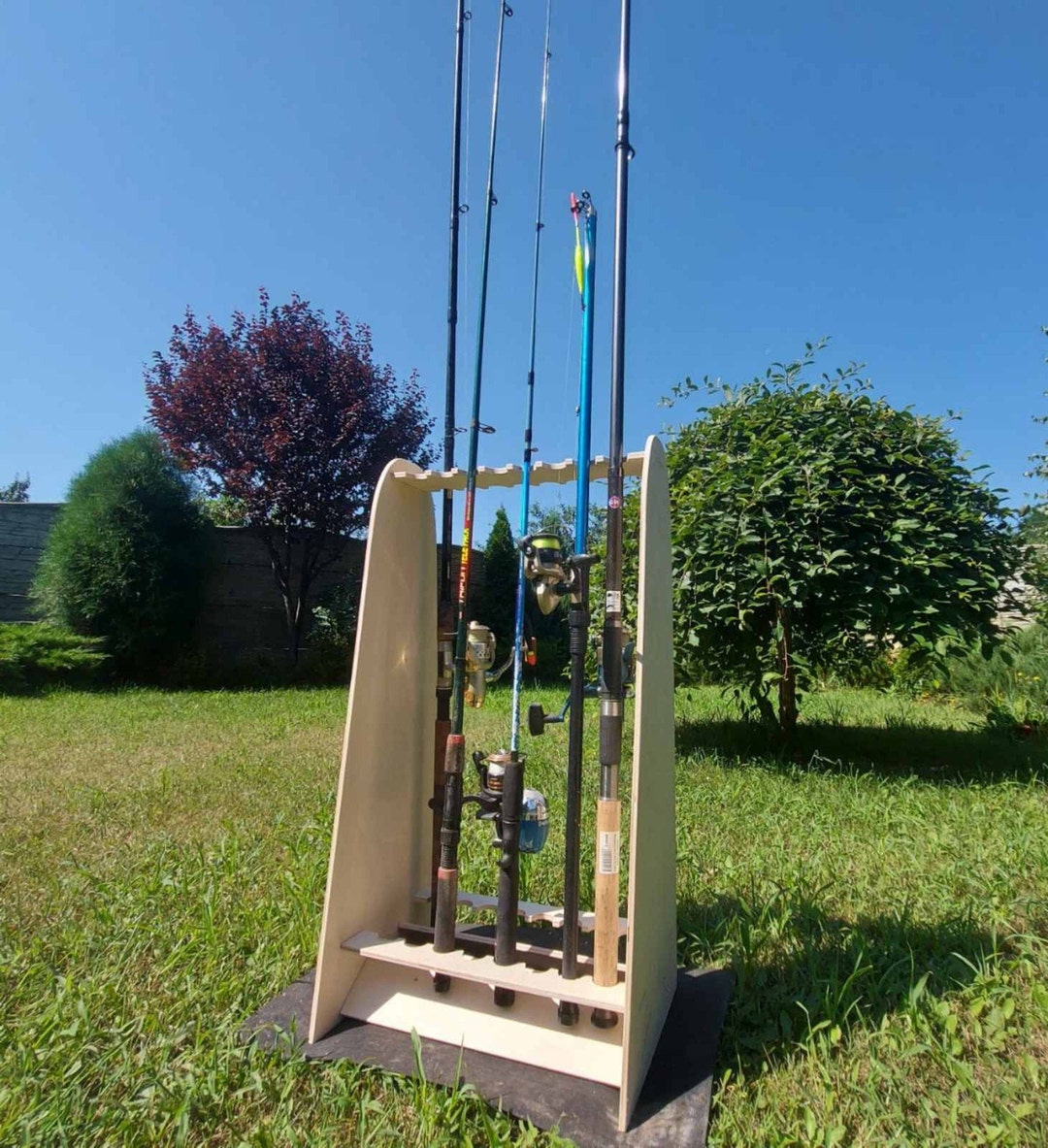 Fishing Rod Stand, Rod Organizer, Rod Showcase, Rod Storage, Spinning ...