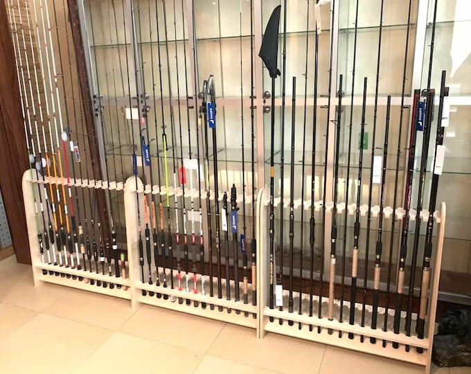 Fishing Rod Stand, Rod Organizer, Rod Showcase, Rod Storage, Spinning ...