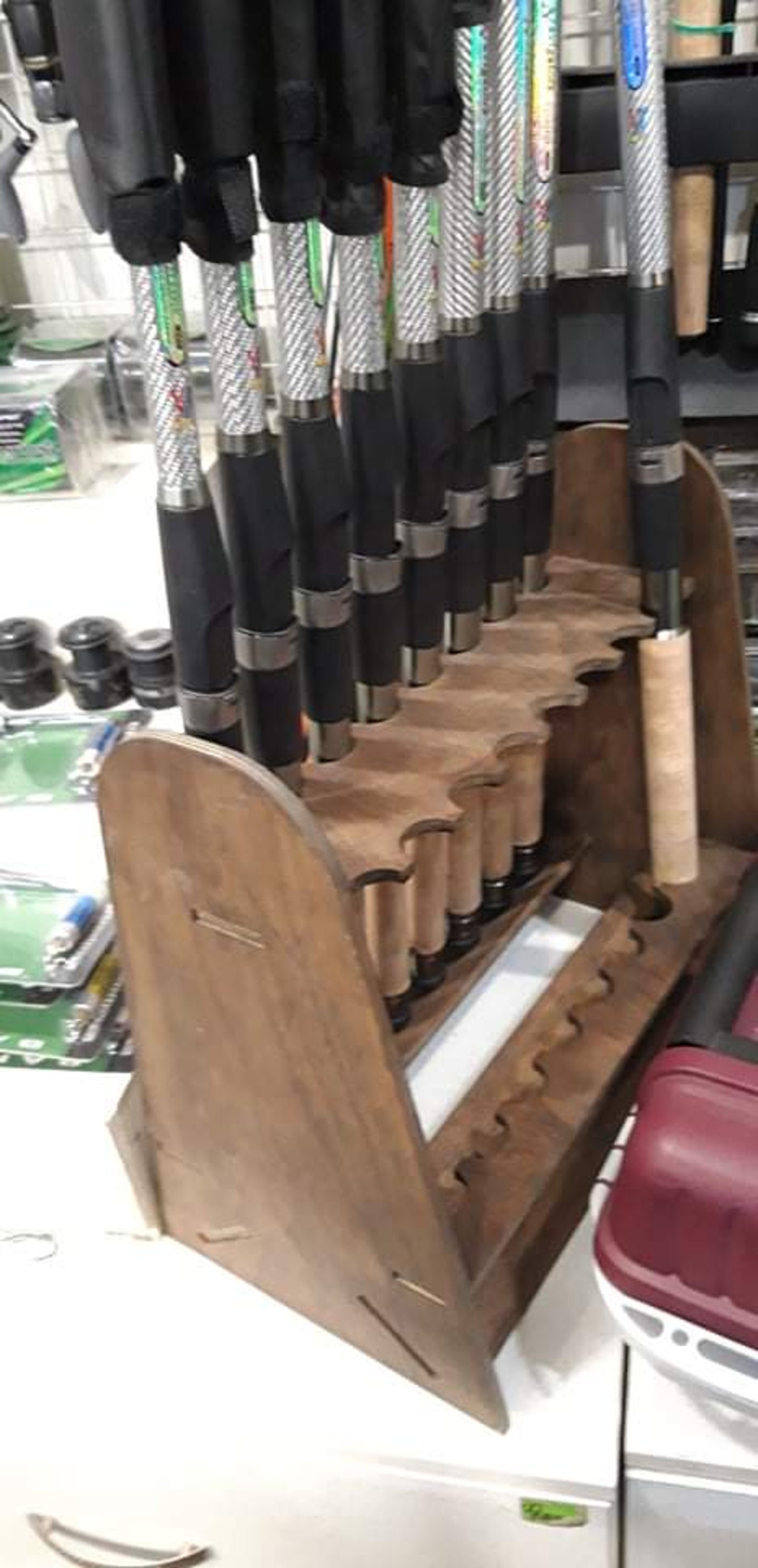 Fishing Rod Stand, Rod Organizer, Rod Showcase, Rod Storage, Spinning ...