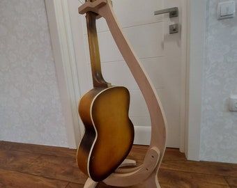 Handmade Wood Guitar Stand - Etsy