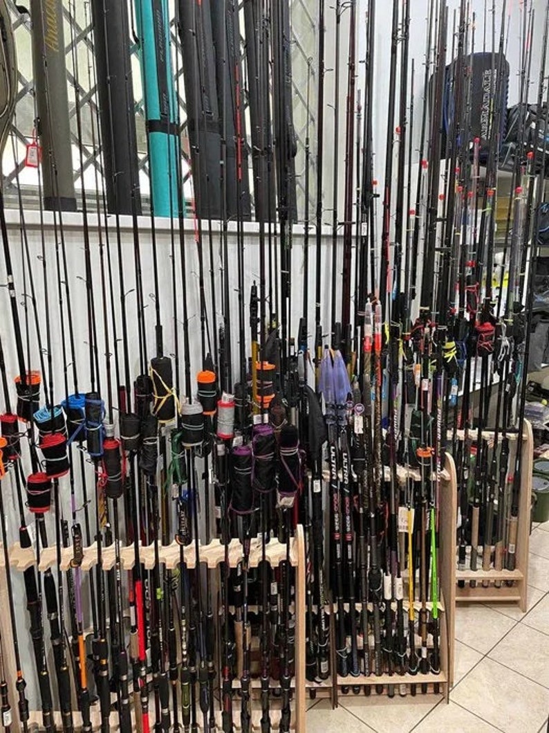 Fishing Rod Stand, Rod Organizer, Rod Showcase, Rod Storage, Spinning ...
