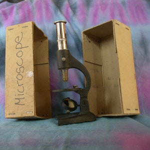 Vintage Student Microscope, Early 1940s, Excellent Condition, Ships ...