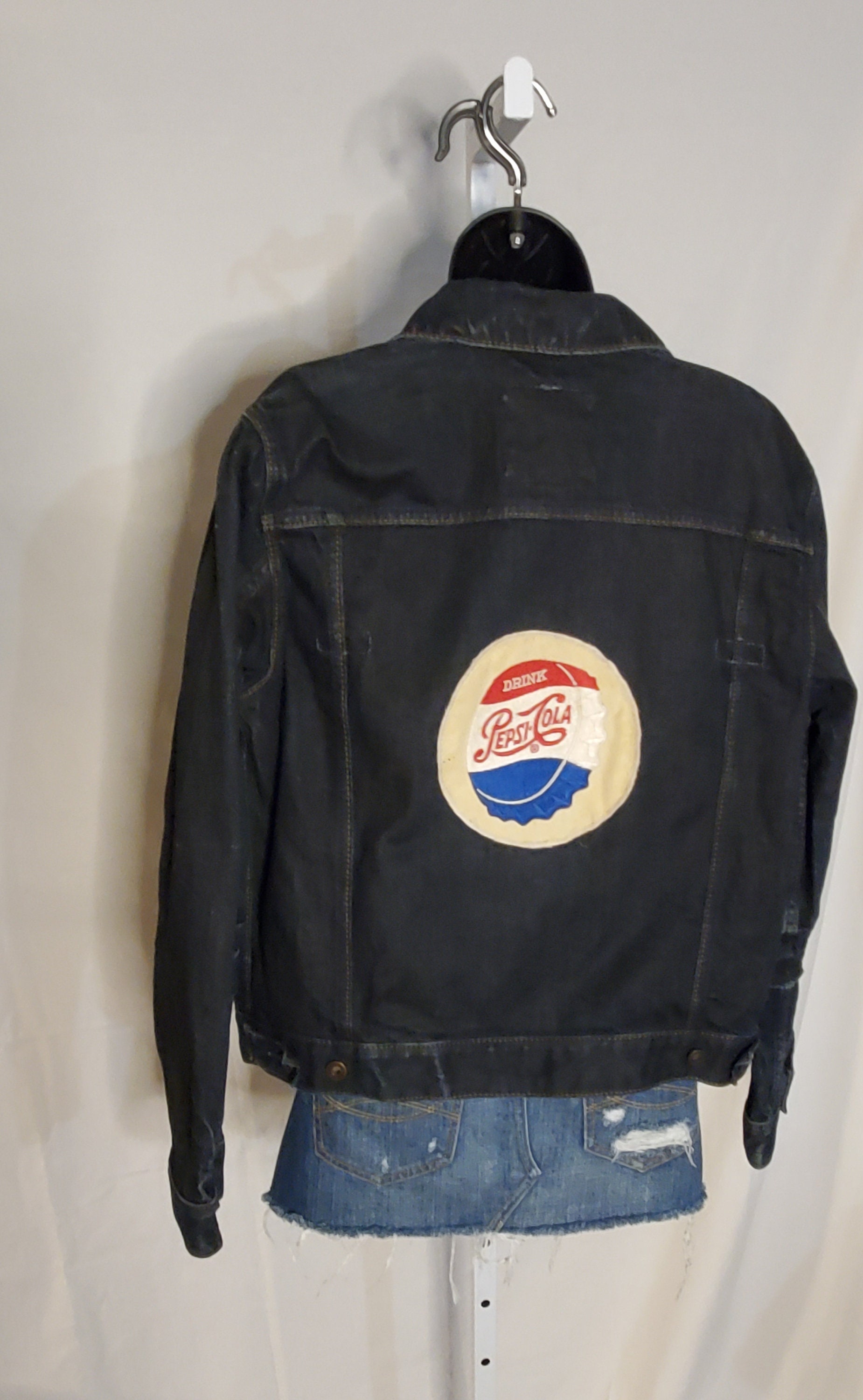 Upcycled Vintage Pepsi Patch on a Denim Jacket - Etsy