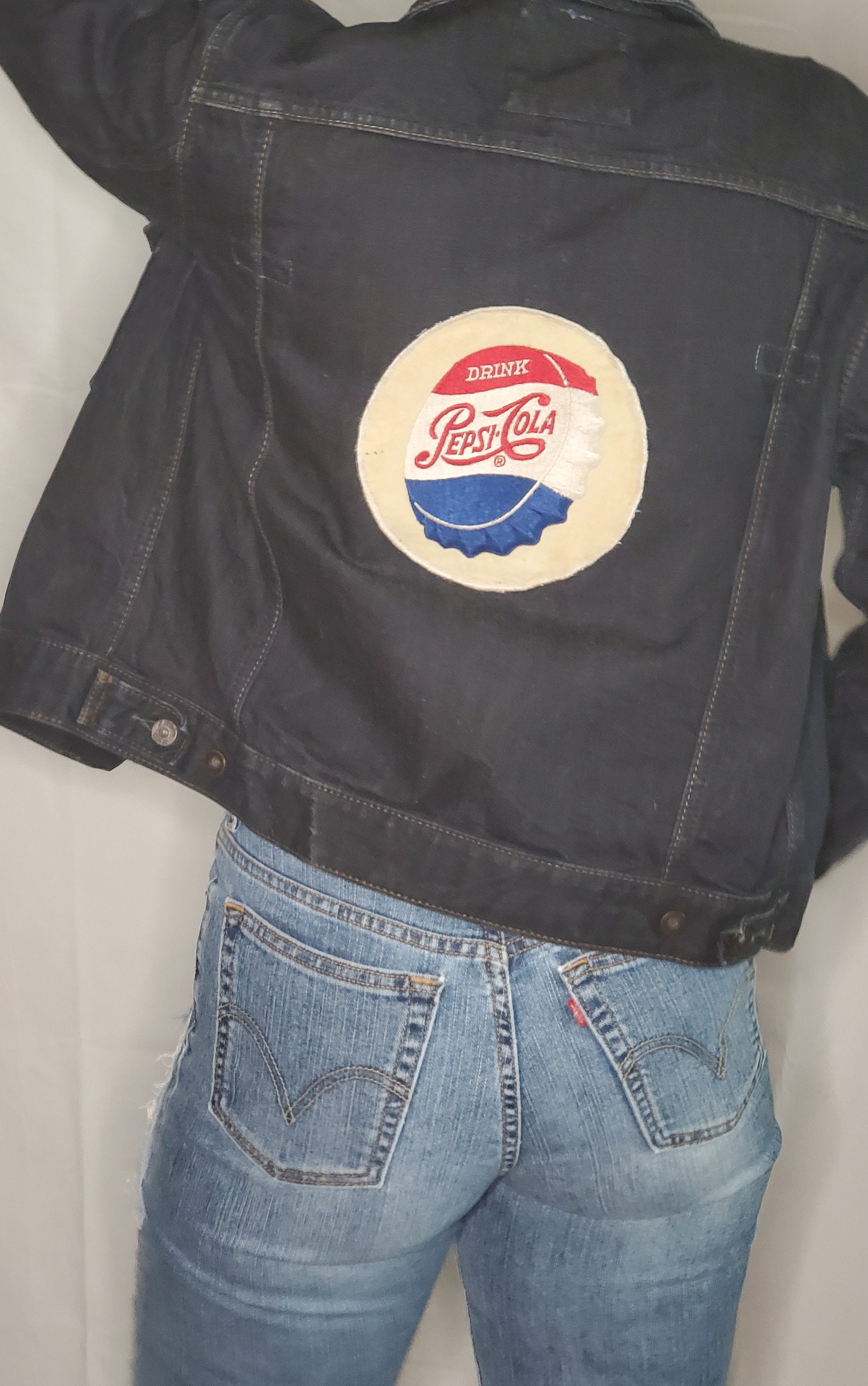 Upcycled Vintage Pepsi Patch on a Denim Jacket - Etsy
