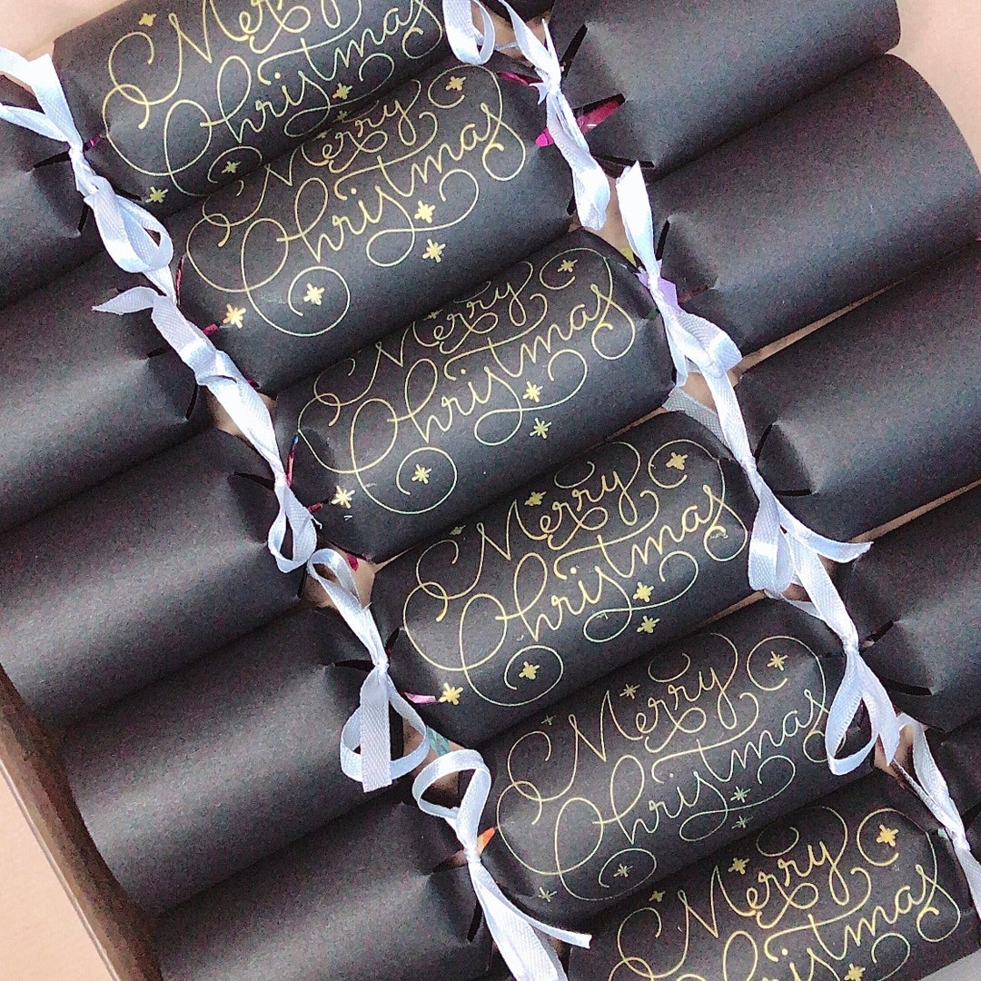6 Handmade Christmas Crackers Filled Luxury Personalised Gift - Etsy UK
