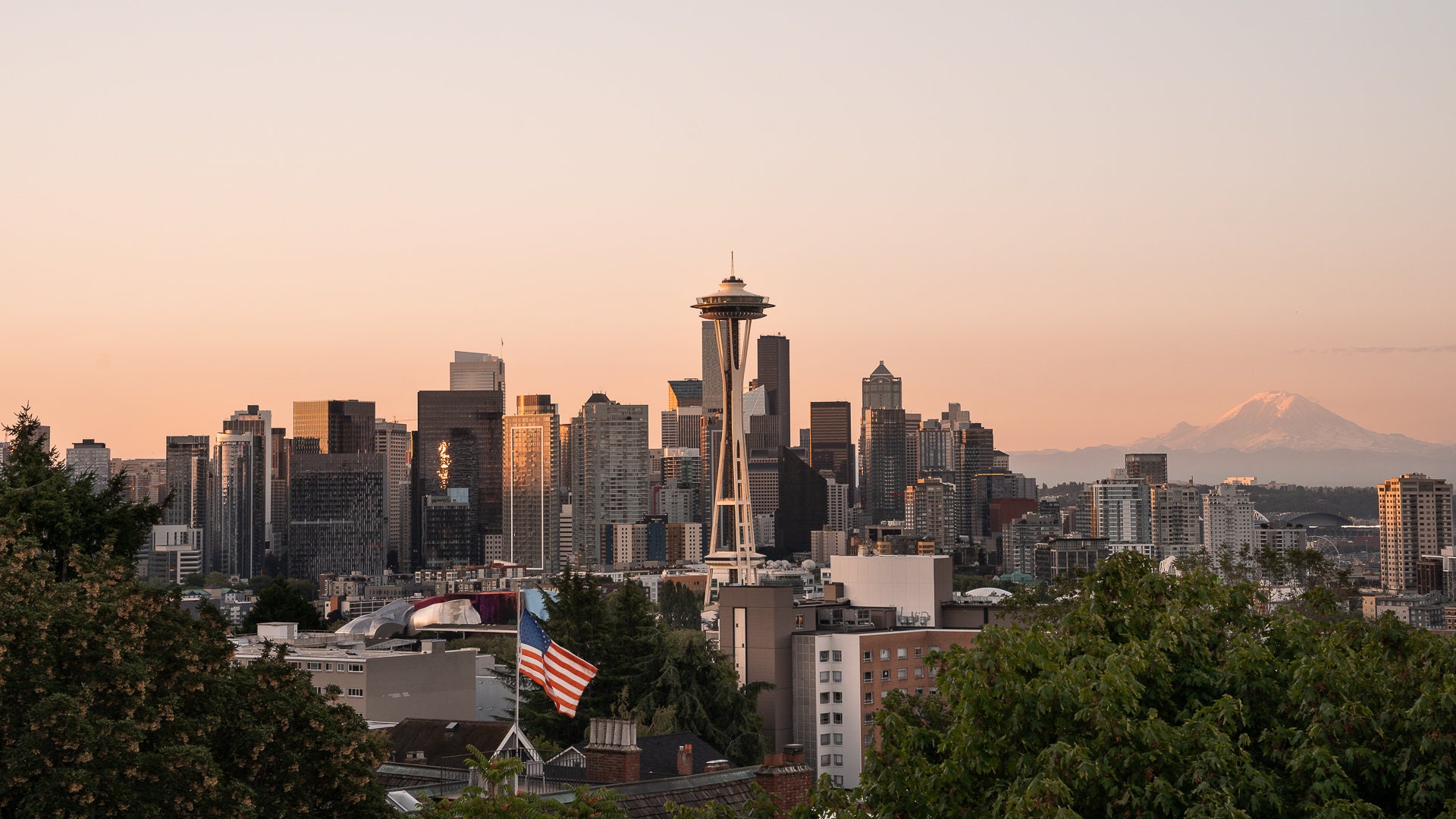 4K Seattle Skyline Screensaver - Digital Download! - Etsy