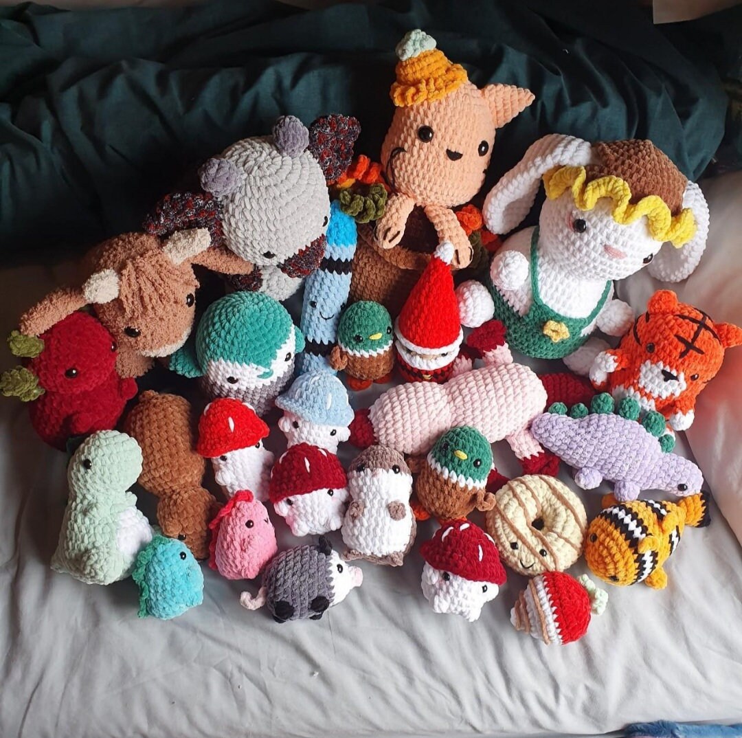 Handmade Crochet Plushies Ready Made - Etsy UK