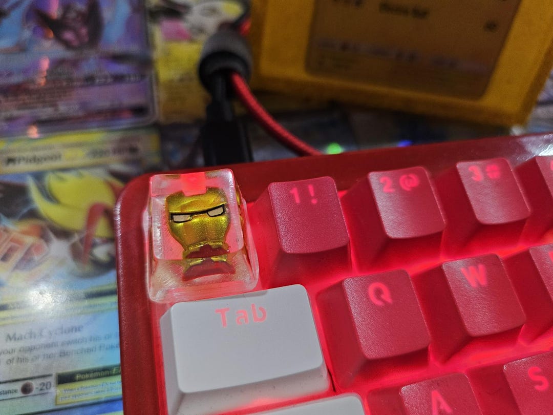 Iron Man Avengers Artisan Resin Keycap - Cherry MX Compatible - Marvel ...