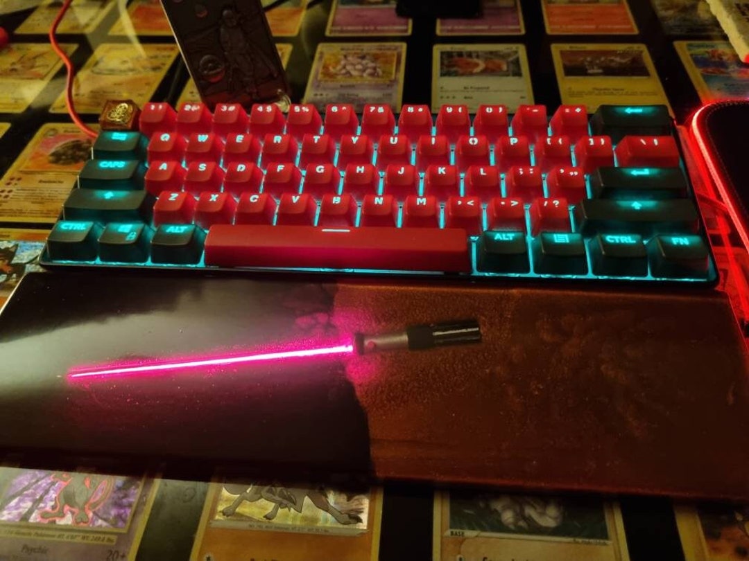LED Lightsaber Wrist Rest Computer Accessory Mechanical Keyboard Gaming ...