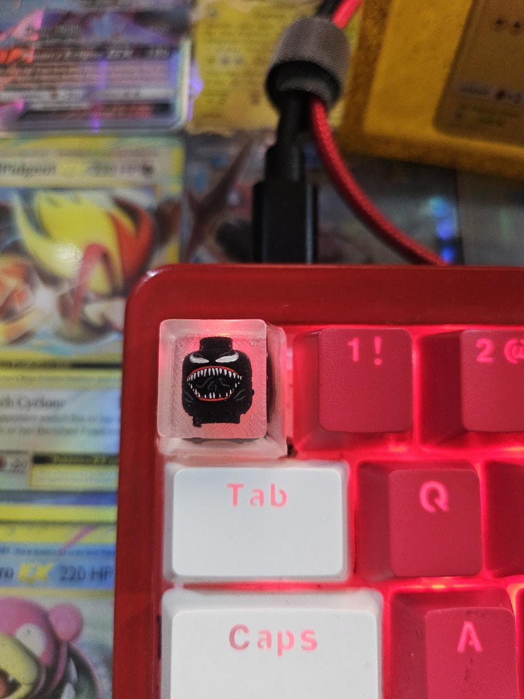 Venom Resin Mechanical Keyboard Keycap Marvel Cherry MX Artisan ESC Key ...