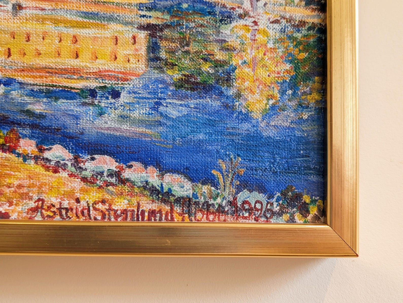 Swedish Oil Painting of Edsberg Castle - Etsy