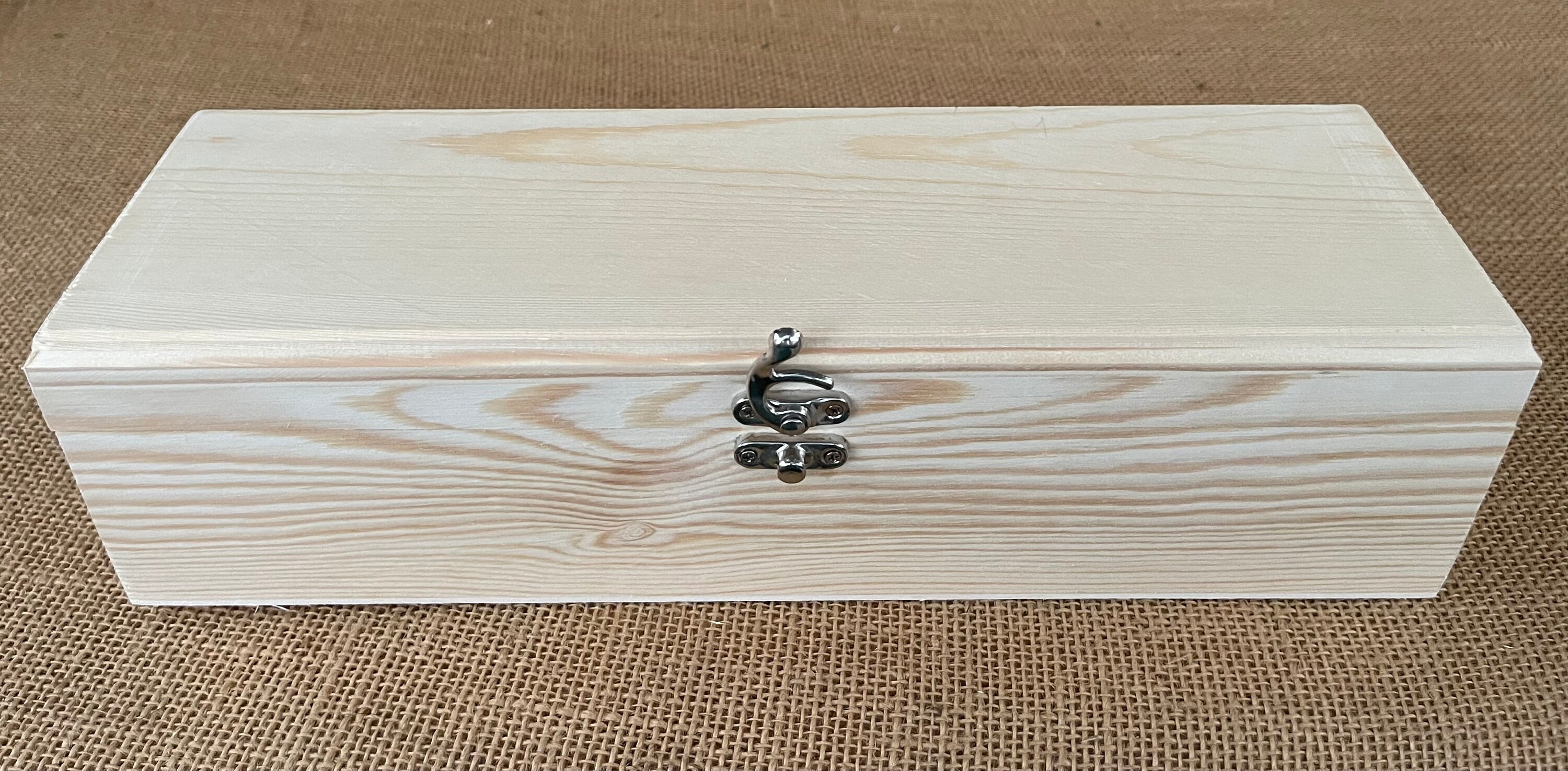 Rectangle Unfinished Wood Box - Etsy