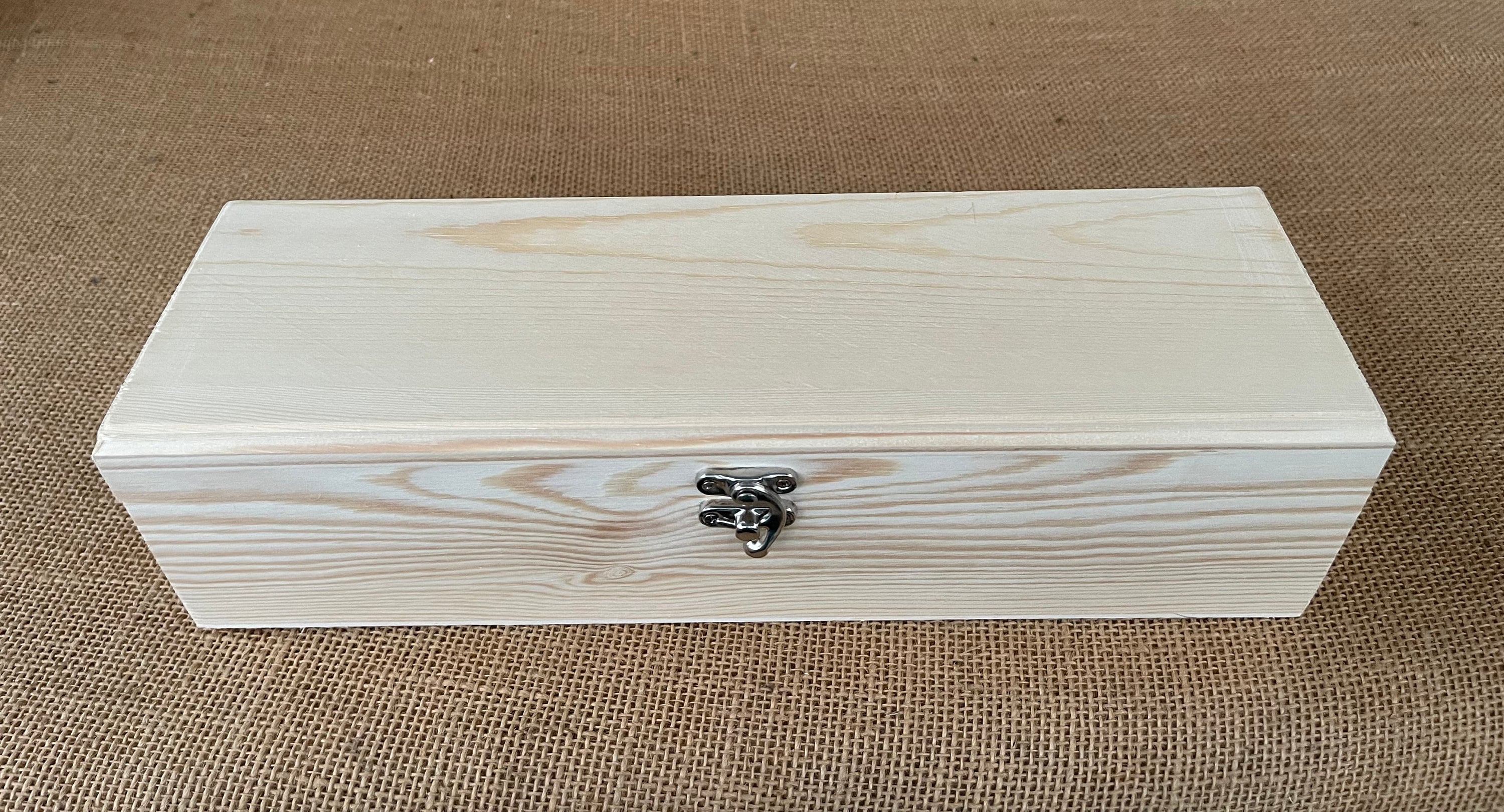 Rectangle Unfinished Wood Box - Etsy