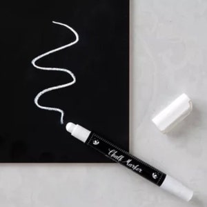 6 Mini Chalkboard Wood Easel Signs+liquid Chalk Marker - Etsy