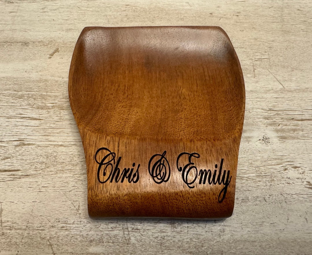 Personalized Wooden Spoon Rest-wooden Engraved Spoon Holder - Etsy